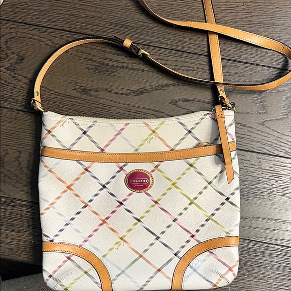 Coach | Bags | Coach Multicolor Plaid Crossbody Bag | Poshmark